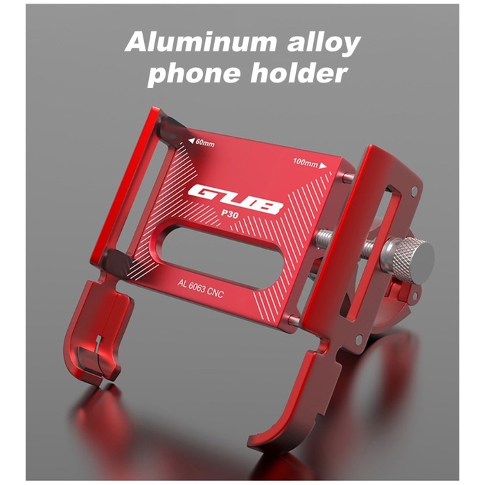 Jual Phone Holder HP Sepeda Motor GUB P10 P30 Pro 2 BASE Anti Getar Alumunium Alloy | Shopee ...