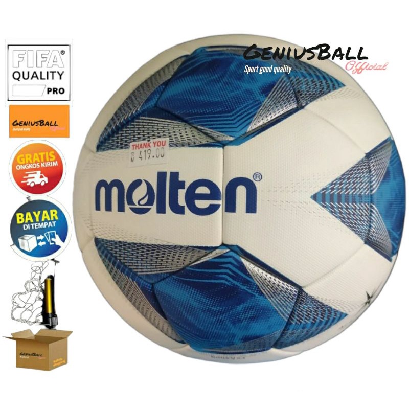 Jual Bola sepak molten afc original 100% bola molten 5000 ori bola molten original waterproof ...