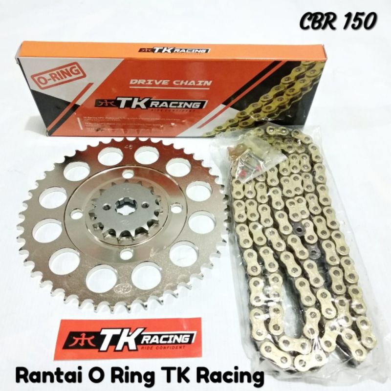 Jual Gear Set TK Racing CBR150 - CB150R - Sonic 150R - Supra GTR dan Rantai O-RING | Shopee ...