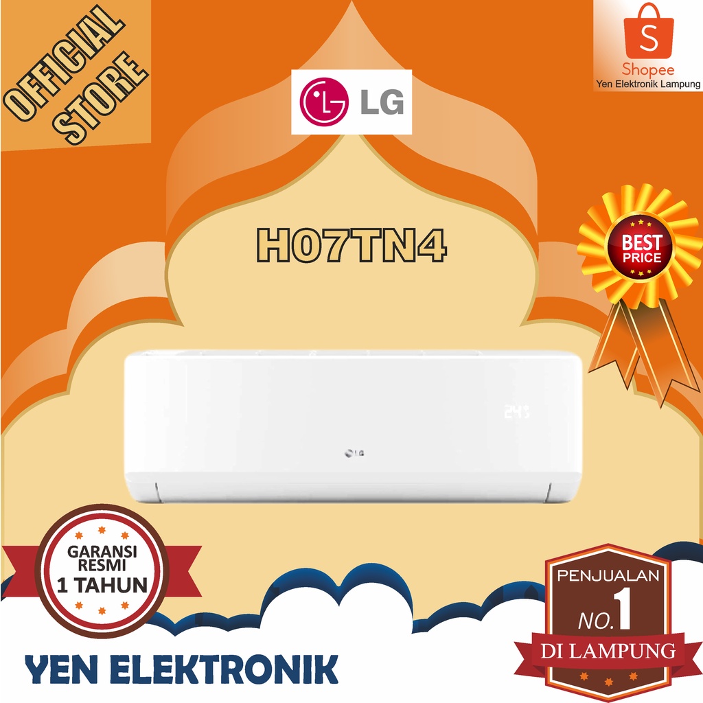 Jual AC LG H07TN4 - 3/4 Pk New Hercules Standard R32 Low 640 Watt ...