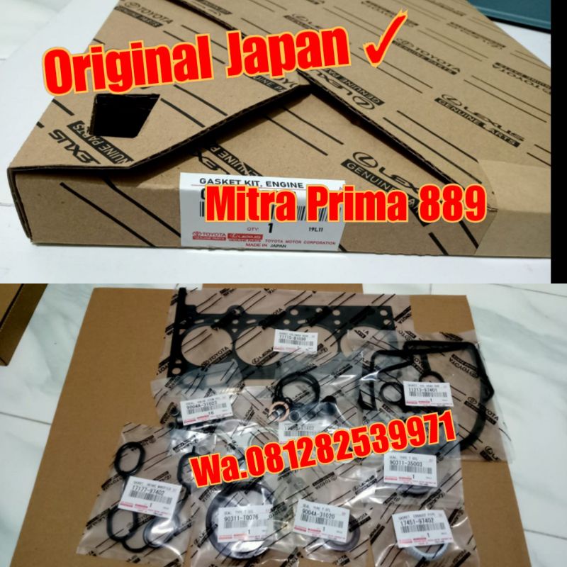 Jual Paking Packing Gasket Full Set Avanza Xenia 1.3 1.300cc Original Made in JAPAN | Shopee ...