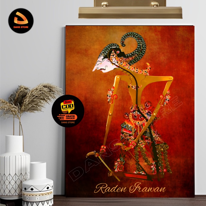 Jual Poster Wayang Irawan anak Arjuna Janoko Untuk Hiasan Dinding dan ...