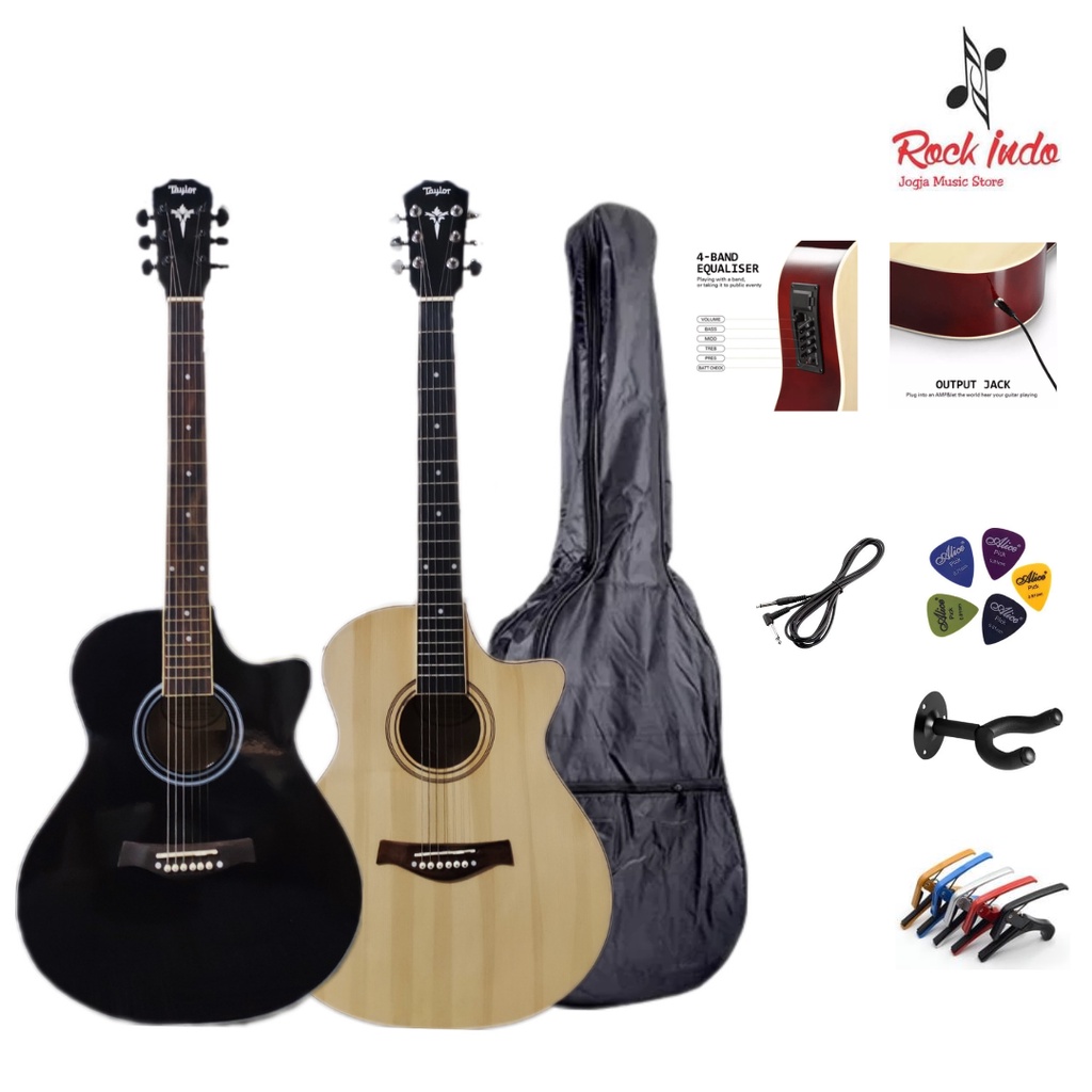 Jual Gitar Akustik Elektrik Listrik Taylor Equalizer 7545R import | Shopee Indonesia