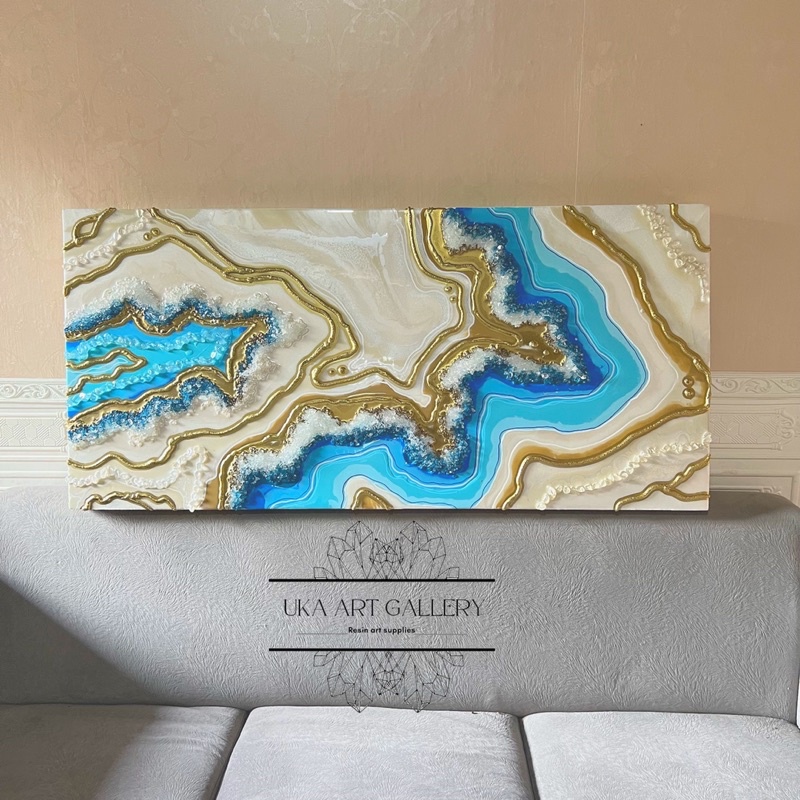 Jual RESIN GEODE WALL ART 100X50 CM RESIN ART LUKISAN DINDING | Shopee ...