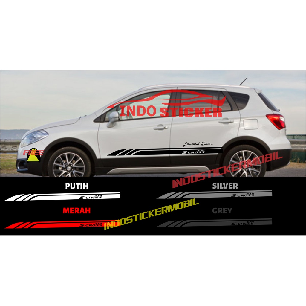 Jual TERBARU STIKER MOBIL SX 4 S CROSS CUTTING STICKER MOBIL SUZUKI S ...