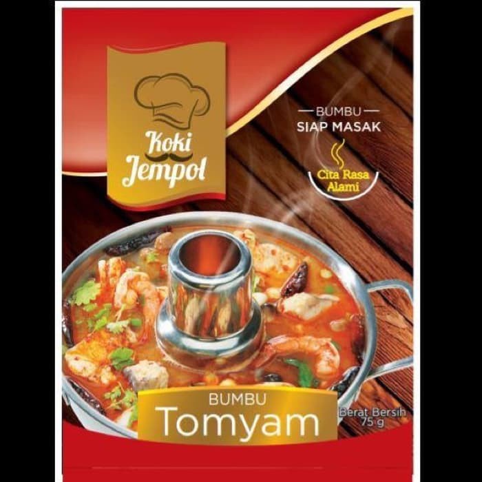Jual KOKI JEMPOL TOM YUM 65gr kuah tomyam tomyum bumbu hotpot kuah shabu | Shopee Indonesia