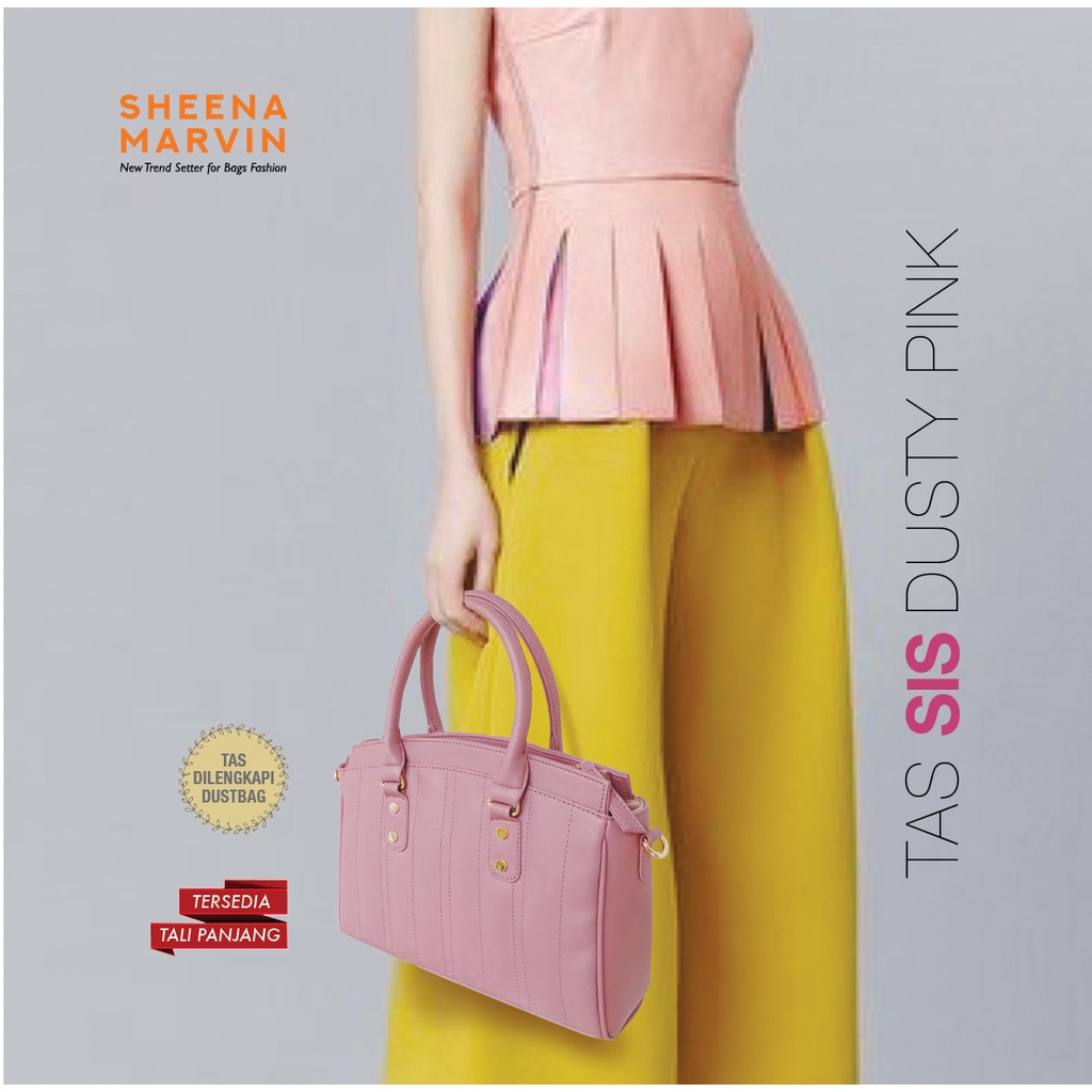 Jual Sheena Marvin - Hand Bag SIS DUSTY PINK | Shopee Indonesia
