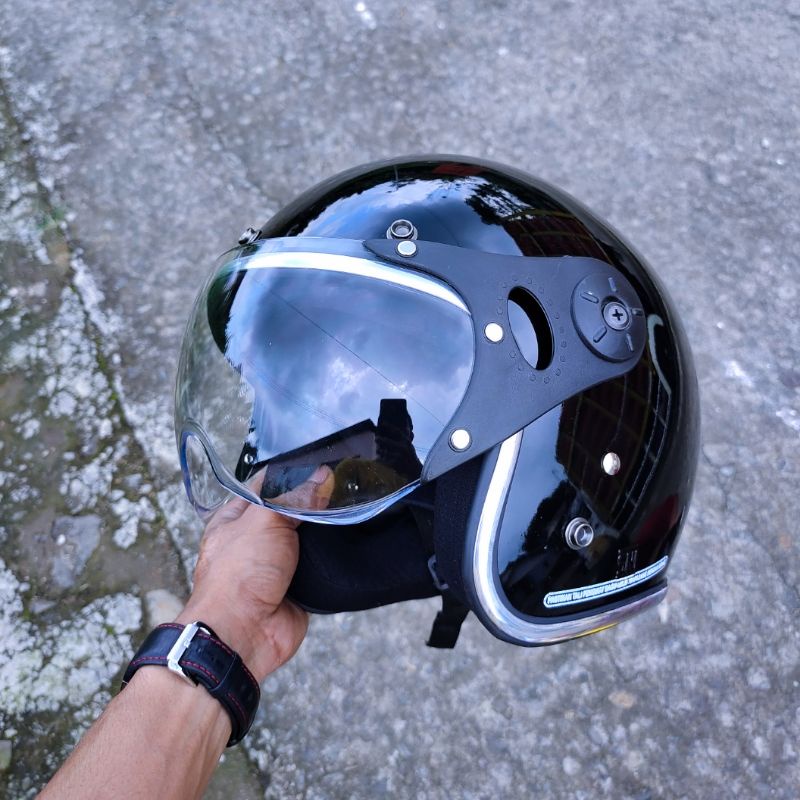 Jual HELM BOGO PILOT ITALY ORIGINAL | Shopee Indonesia