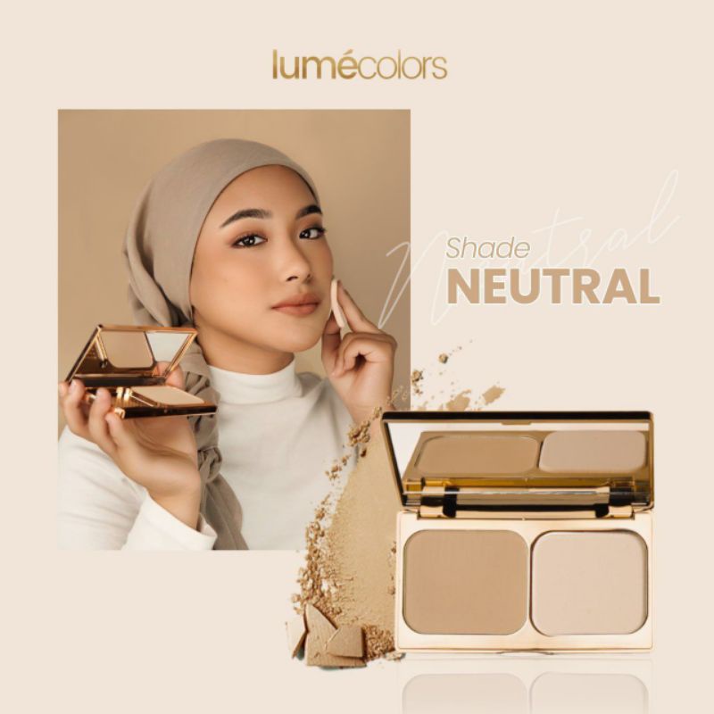Jual Compact Powder Lumecolors Shade Neutral | Shopee Indonesia