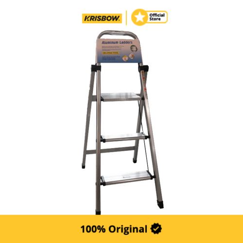 Jual Krisbow Tangga Aluminium Ladder 3 Step 0, 9 M | Shopee Indonesia