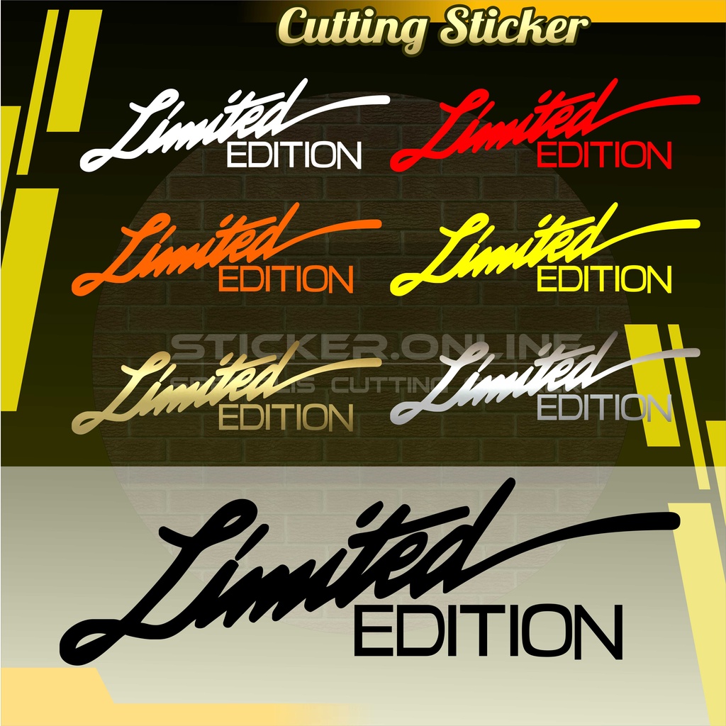 Jual Stiker limited edition | Cutting sticker | Shopee Indonesia