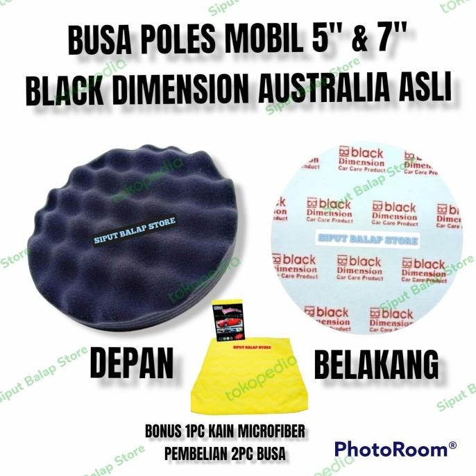 Jual BUSA POLES MOBIL HITAM 5 DAN 7 INCH BLACK DIMENSION MADE IN ...