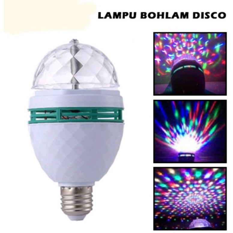 Jual Lampu Disco Putar Full Colour Rotating Party Lamp LED Pesta Disko ...