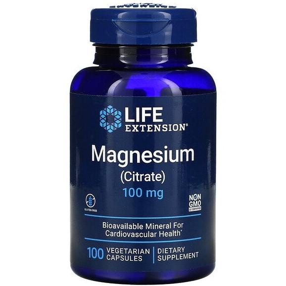 Jual Life Extension Magnesium Citrate 100mg - 100 Vegetarian Capsules ...