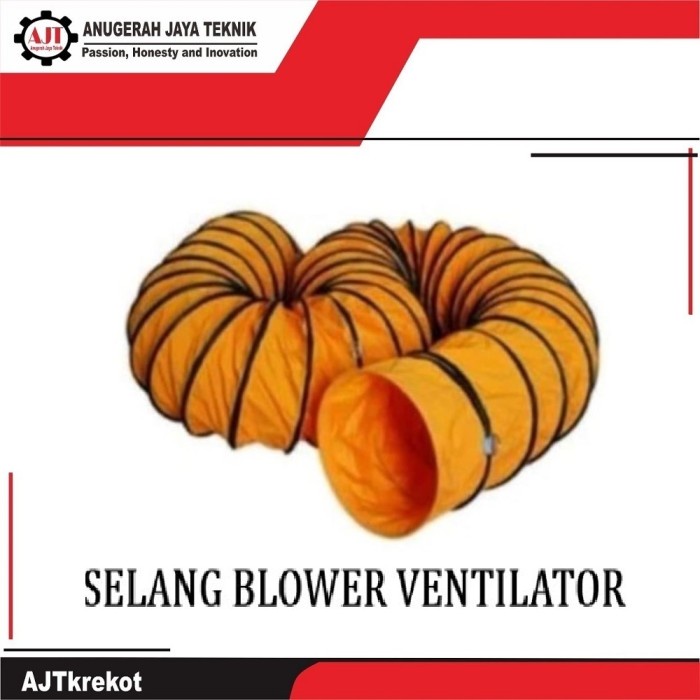 Jual Fan Selang Portable Ventilator 12 Inch 5 M - Flexible Hose Exhaust ...