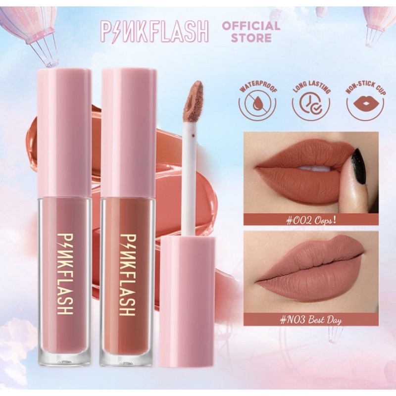 Jual PINKFLASH Lip Cream Lasting Matte LipCream | Shopee Indonesia