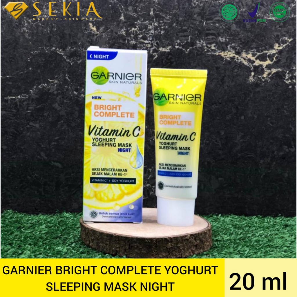 Jual Garnier Bright Complete Vitamin C Sleeping Mask 20ml / Garnier ...