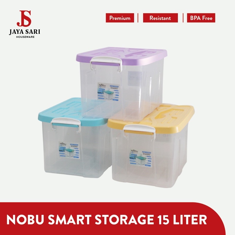 Jual Nobu smart storage NB15 / Box container nobu 15 liter | Shopee Indonesia