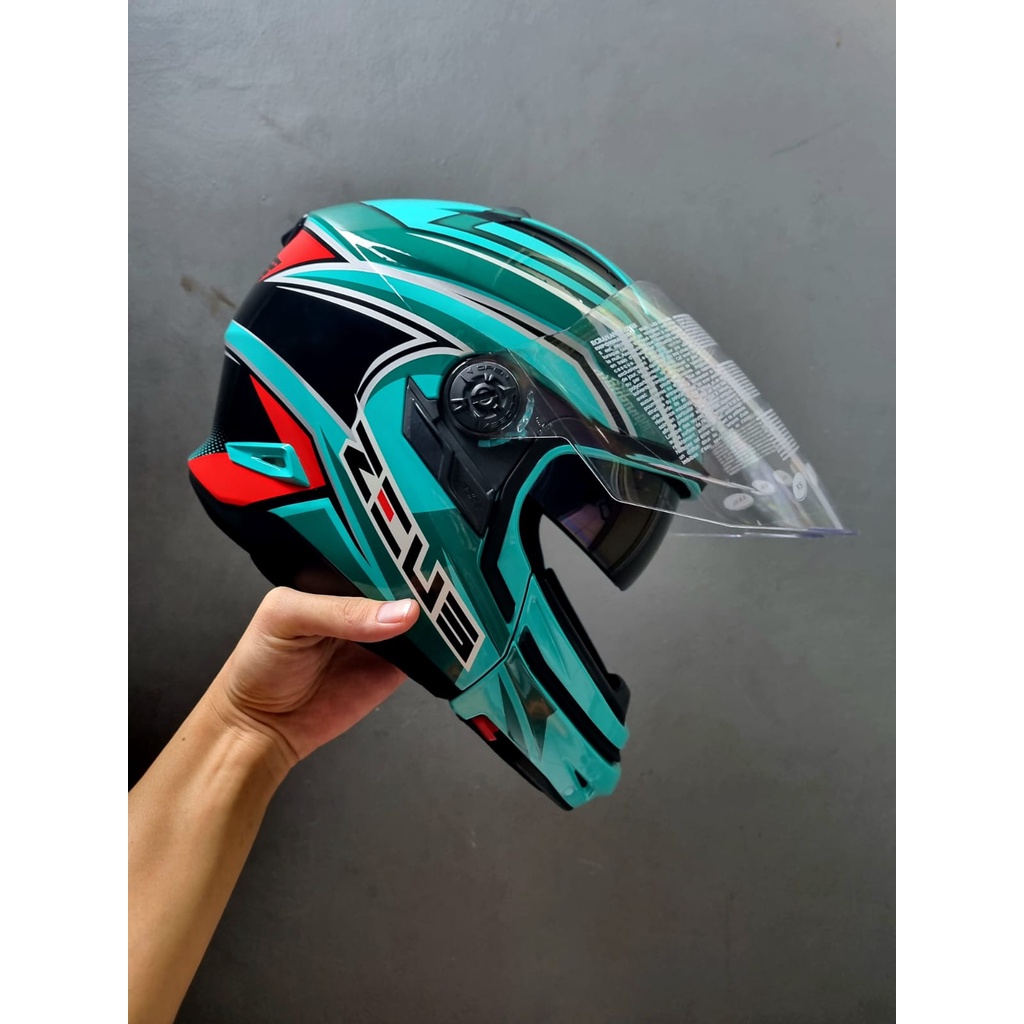 Jual (CACAT) ZEUS ZS 613C PETRONAS GREEN AJ26 GREEN MODULAR DOUBLE ...