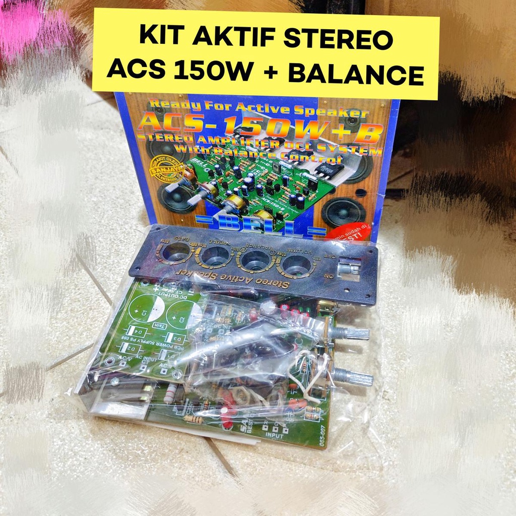Jual Kit Power Aktif Stereo ACS 150W Speaker Amplifier ACS150W ...