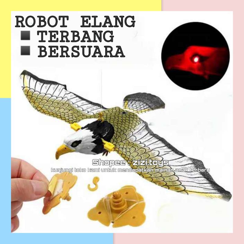 Jual Mainan anak burung terbang atau burung elang terbang mainan robot ...