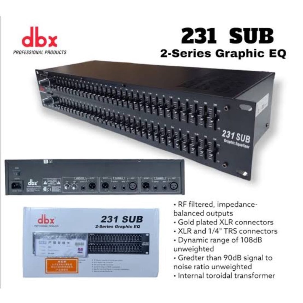 Jual Equalizer DBX 231 Plus SUB / DBX 231 + SUB / DBX 231 SUB GRADE A+ | Shopee Indonesia