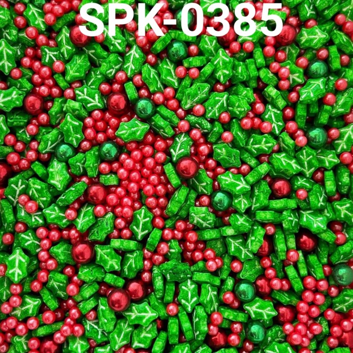Jual Topper Spk-0385 Sprinkles Sprinkle Sprinkel 1Kg Natal Ceri Daun ...