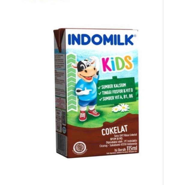 Jual INDOMILK KIDS SUSU UHT SUSU CAIR KEMASAN KOTAK 115ML RASA COKLAT DAN STROBERI | Shopee ...