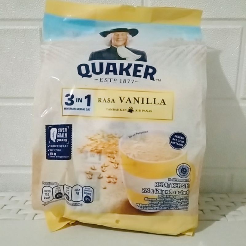 Jual QUAKER OAT VANILLA ISI 8Pcs | Shopee Indonesia