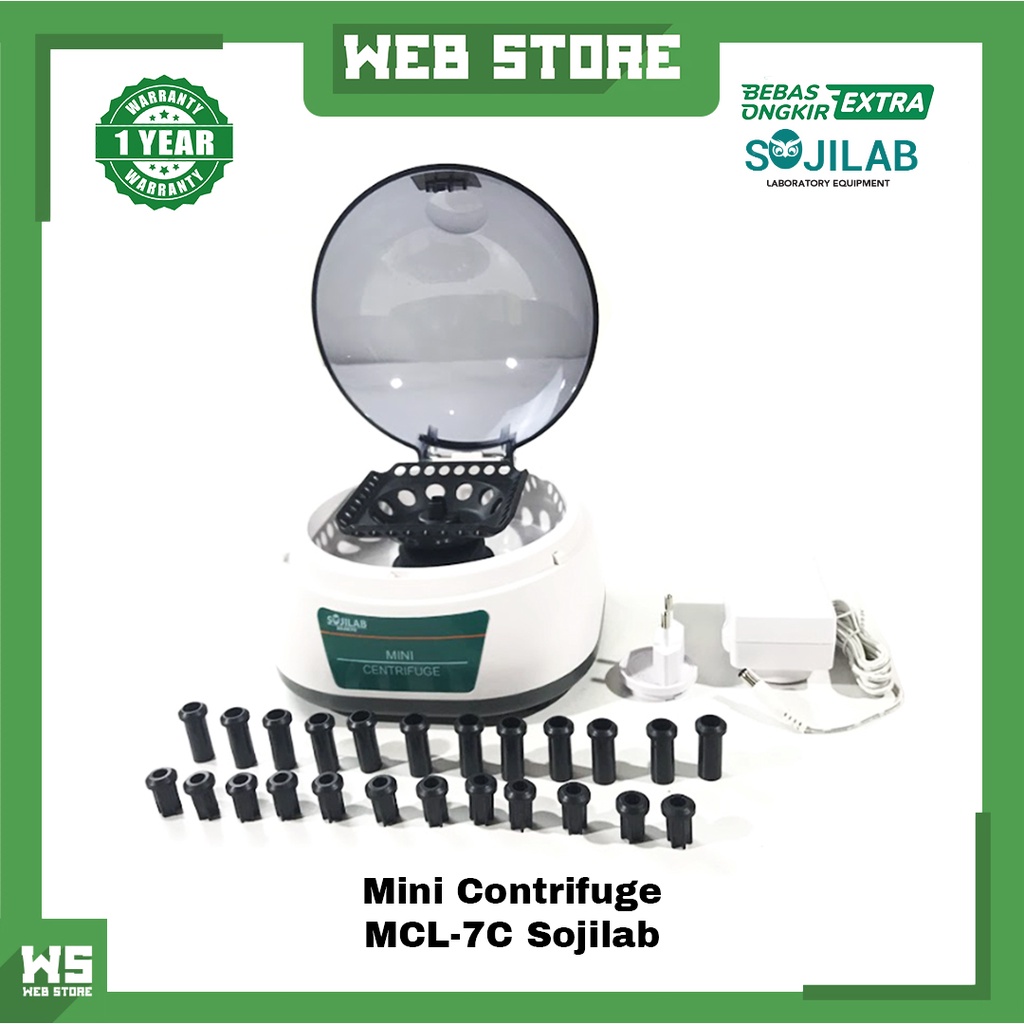 Jual Mini Centrifuge Spindown Micro Alat PRP Test Lab Sojilab MCL-7S ...