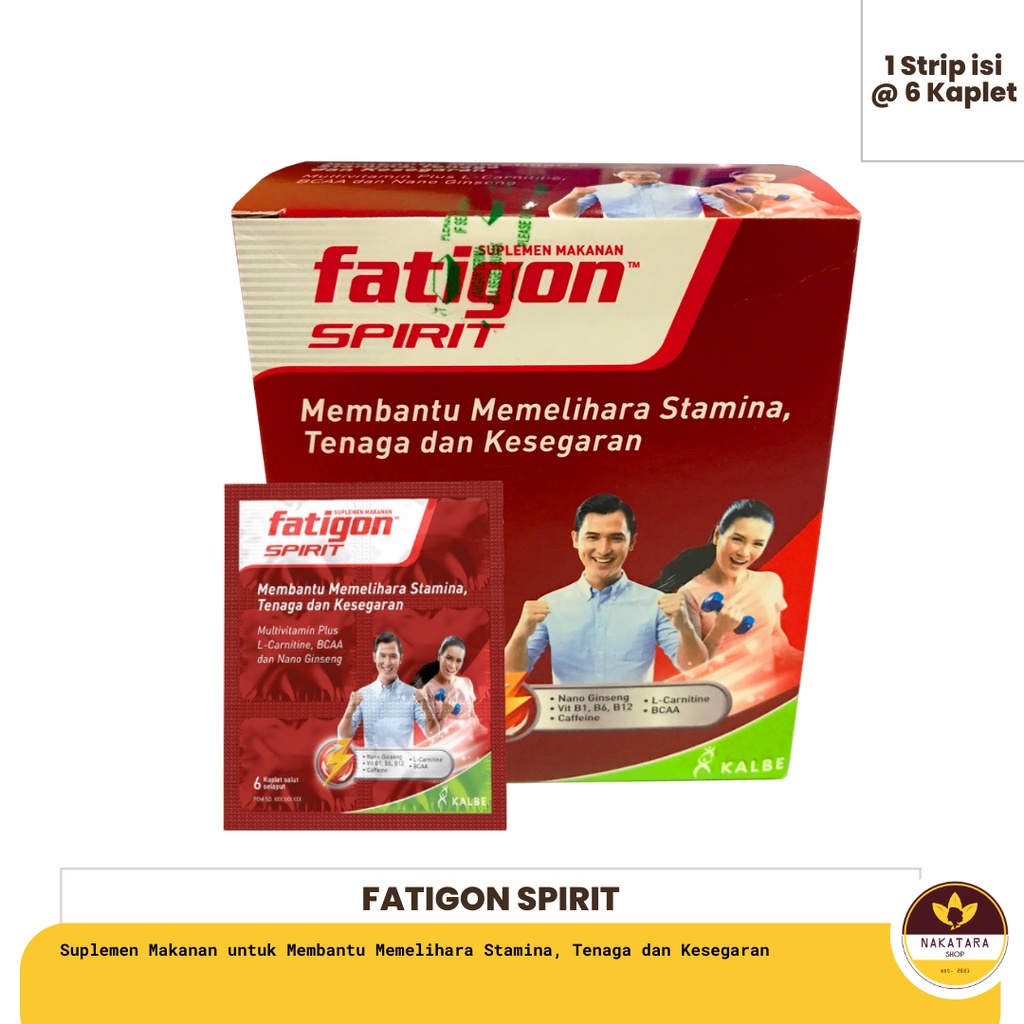 Jual FATIGON SPIRIT ECERAN 1 STRIP ISI 6 KAPLET | Shopee Indonesia