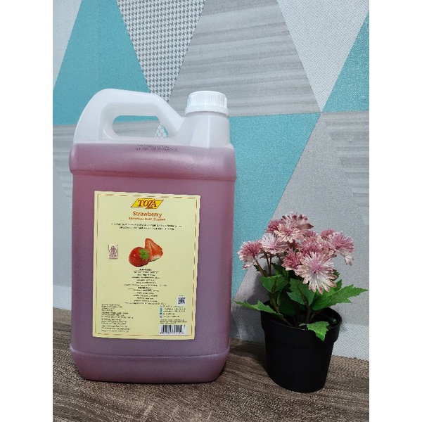 Jual Jus TOZA/ TOZA Juice 5 liter rasa STROBERI | Shopee Indonesia