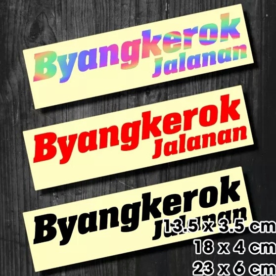 Jual Stiker Motor Tulisan Byankerok Jalanan Cutting RX King Stiker ...