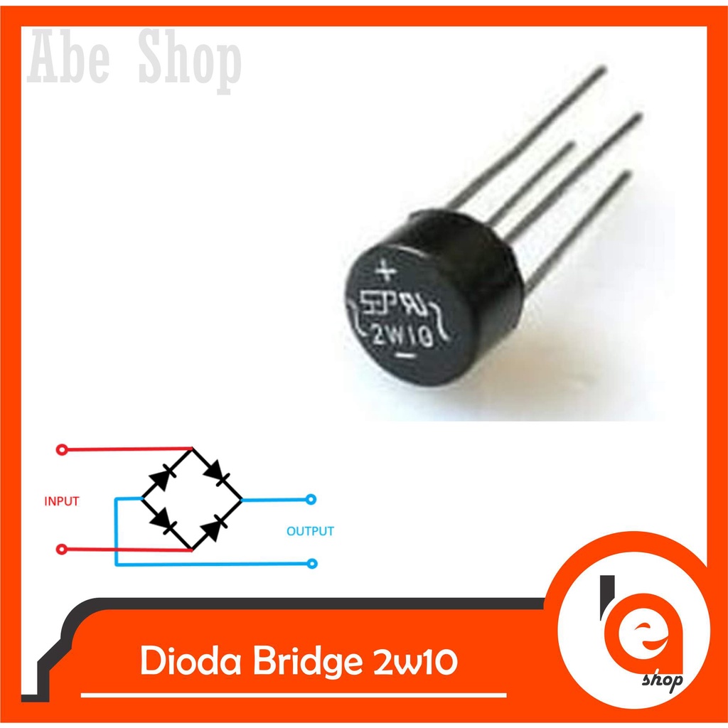 Jual Dioda 2W10 - 2A Bridge Rectifiers Diode Penyearah 4 Kaki | Shopee ...