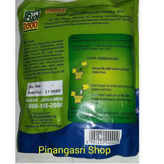 Jual PROMO SPESIAL BIO 2000 KURAS WC 1000 gr Kloset Kamar Mandi Septik ...