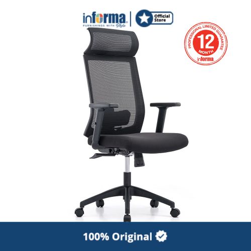 Jual Informa Omar Kursi Kantor Sandaran Tinggi - Abu-Abu Tempat Duduk ...