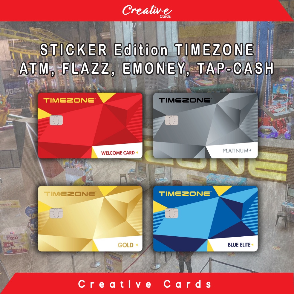 Jual Sticker Kartu Atm Skin Card - Timezone Edition Vinyl + Laminating Glossy Debit Credit ...