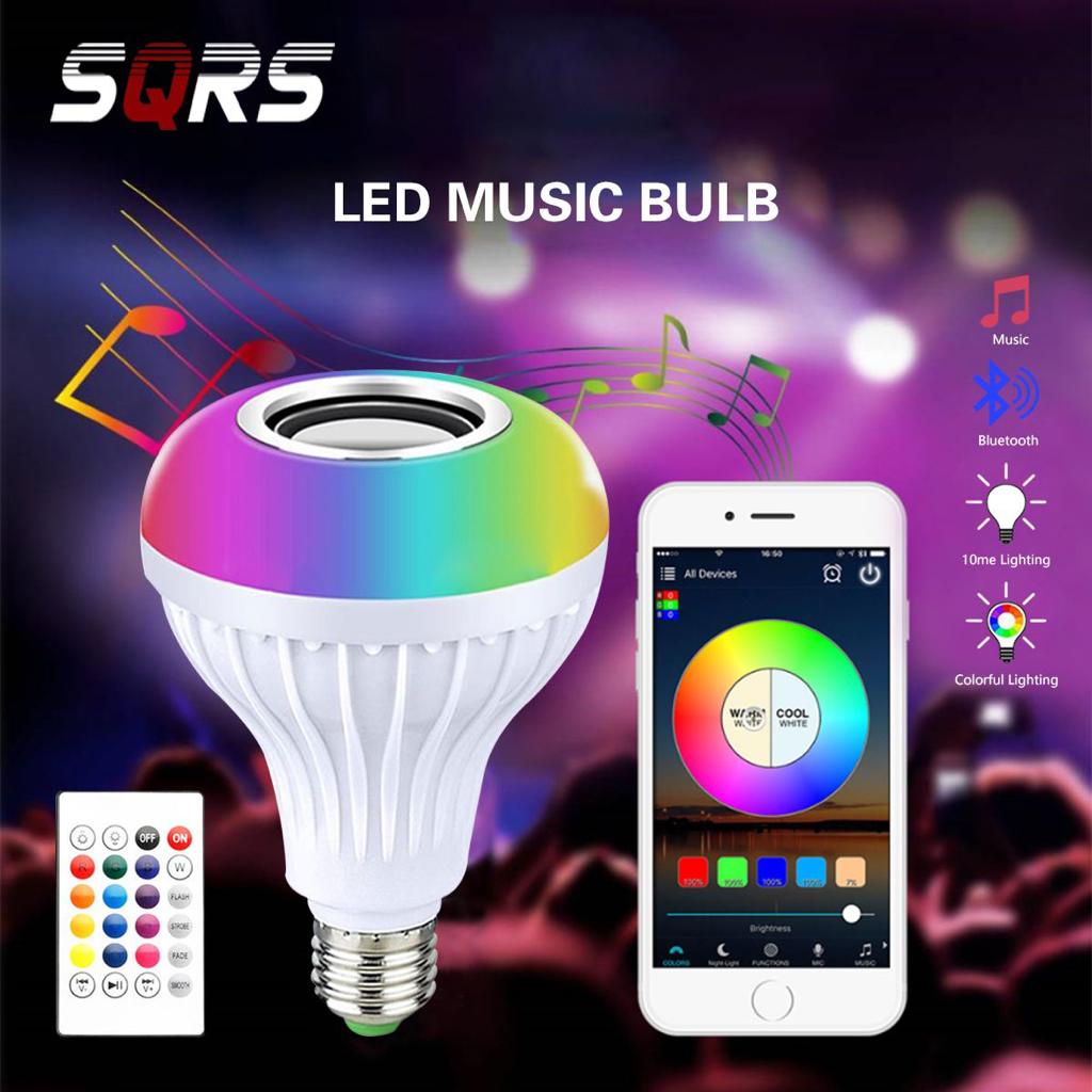 Jual Lampu Speaker LED-Bohlam Speaker Musik Bluetooth 2 in 1 | Shopee ...