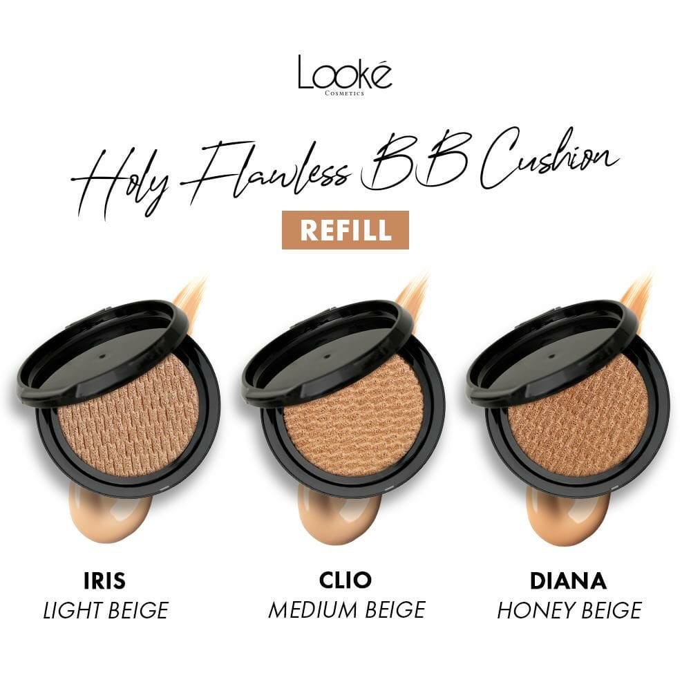 Jual Looke Refill Holy Flawless BB Cushion Clio - Diana - Iris - Looke ...