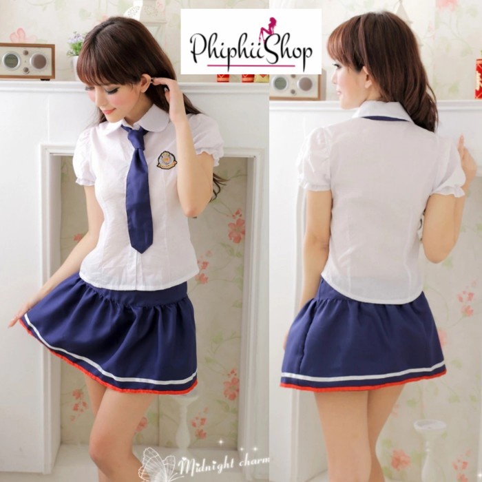 Jual KOSTUM MURID SEKOLAH BARAT KOREA SEXY SCHOOL UNIFORM COSPLAY BAHAN ...