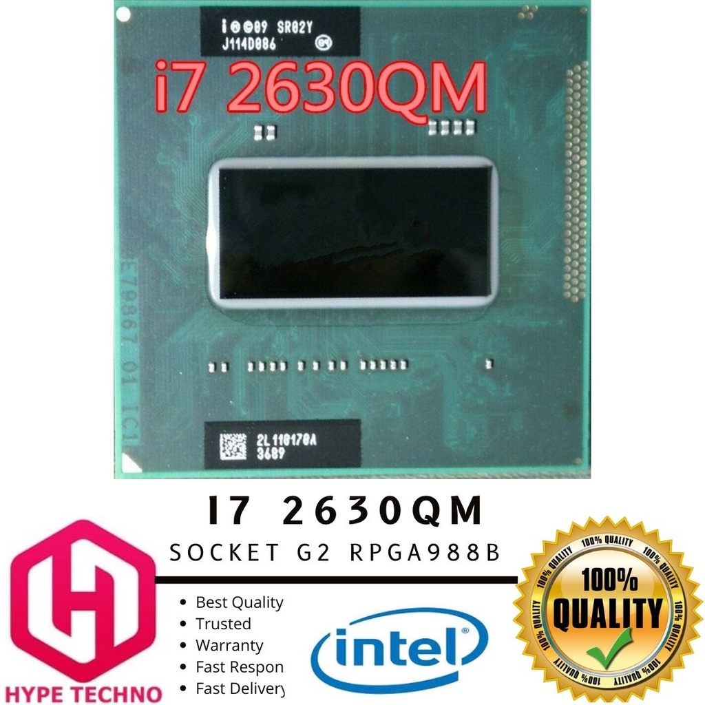 Jual INTEL I7 2630QM 4CORES 8THREADS GPU INTEL HD 3000-LAPTOP SOCKET G2/988B RPGA- TDP 45W ...