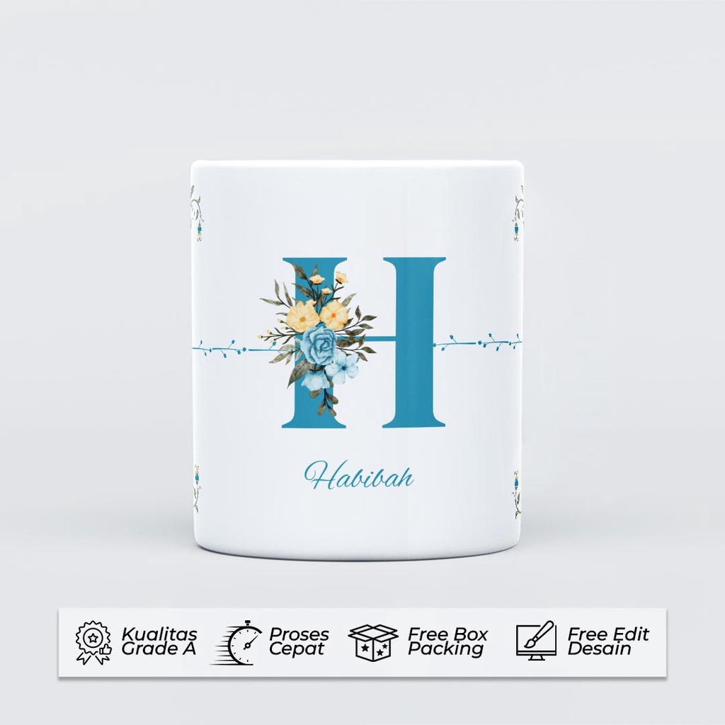 Jual Mug Custom Inisial, Mug Custom Nama, Mug Gelas Custom Satuan, Mug ...