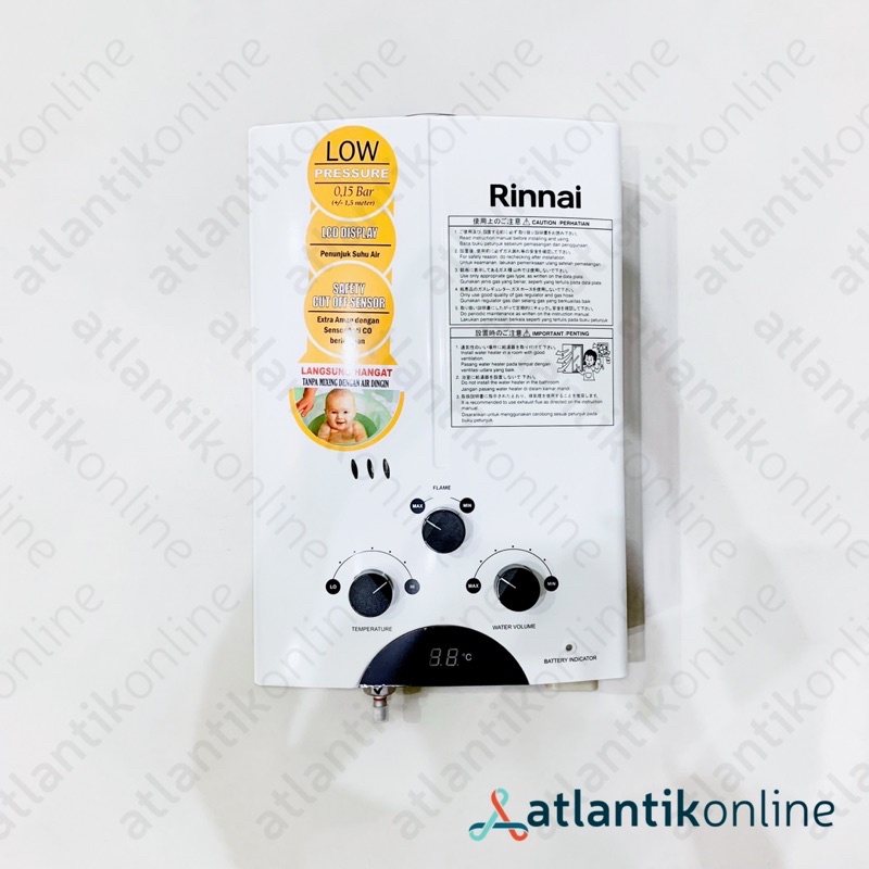 Jual Water heater gas instant 5 Liter/menit RINNAI REU-5CFC REU5CFC | Shopee Indonesia
