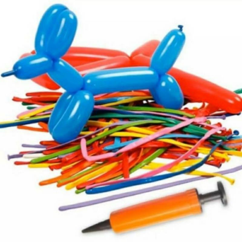 Jual Balon Twist / Balon Twist isi 40 pcs/ Balon Pentil / Balon Cacing ...