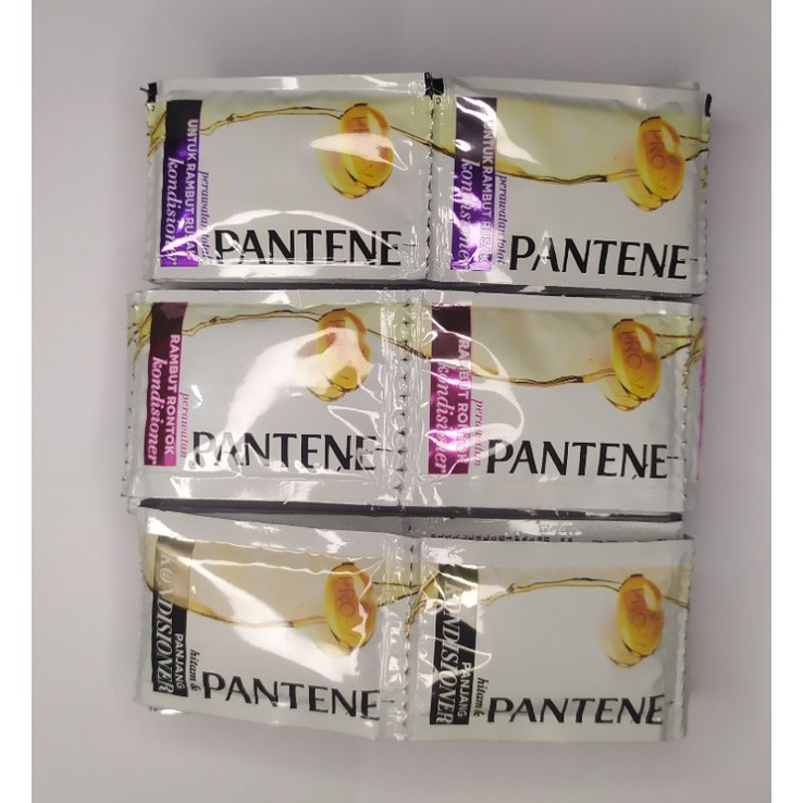 Jual Pantene kondisioner Perawatan Rambut Rontok sachet 1 renceng 12pcs ...
