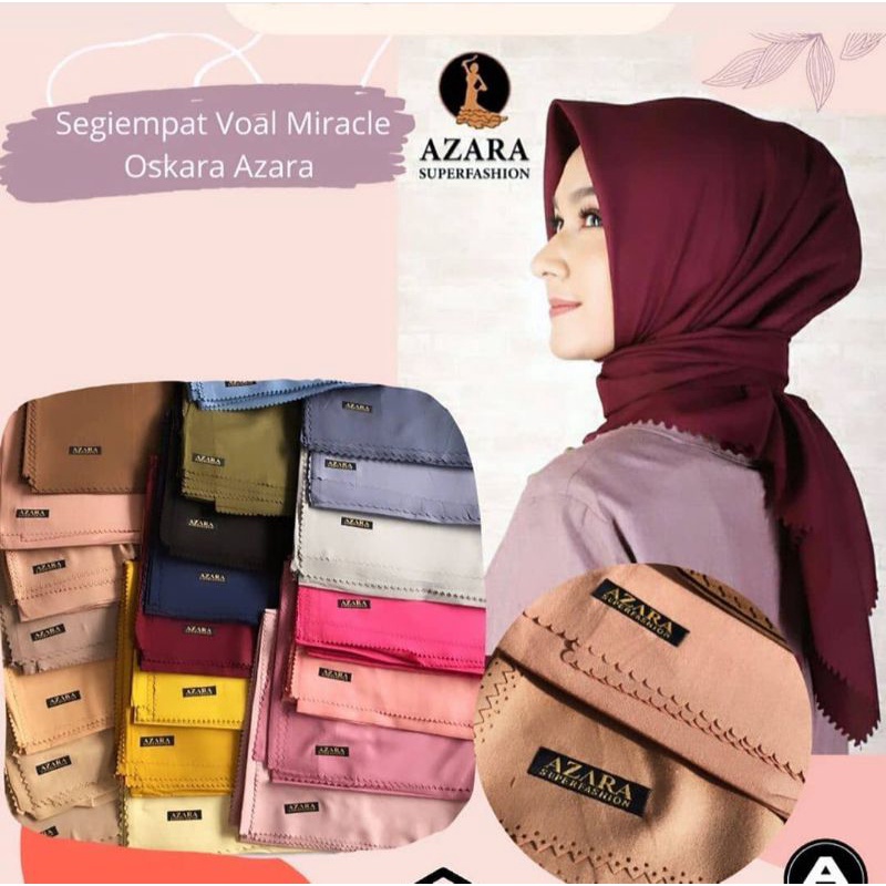 Jual HIJAB JILBAB SEGIEMAPAT POLOS AZARA || Laser Cut || Jilbab Segi ...