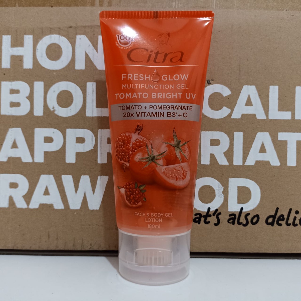 Jual Citra Fresh Glow Multifunction Gel Face & Body Gel Lotion Tomato ...