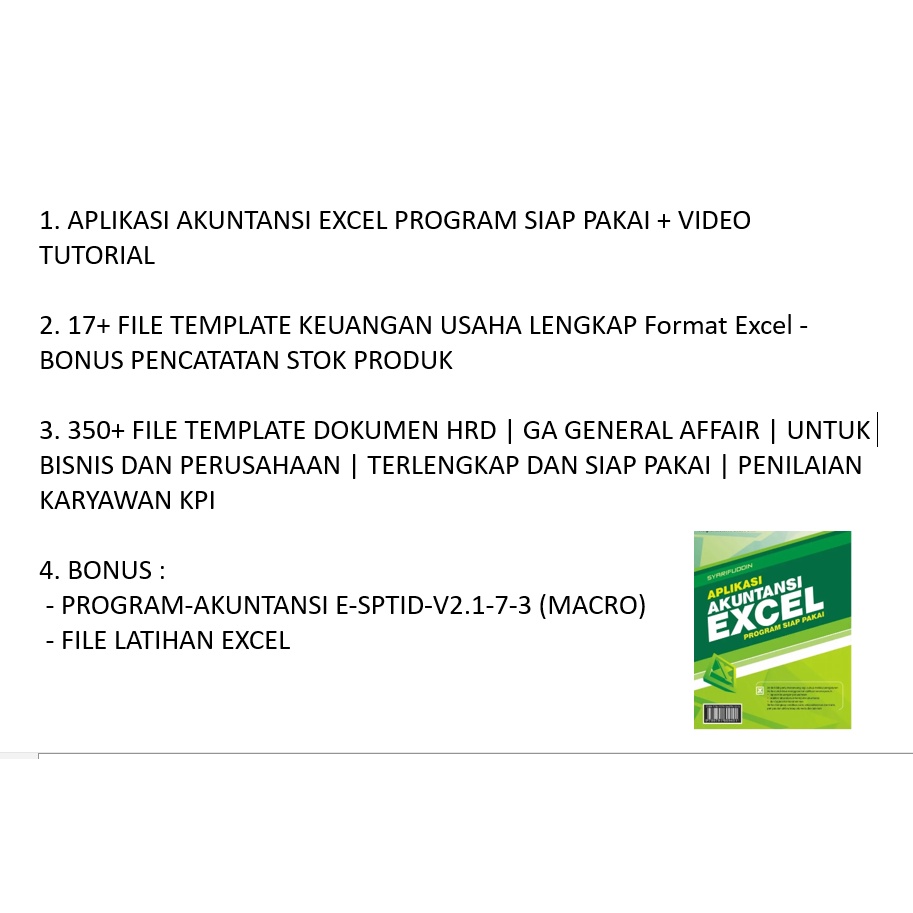 Jual APLIKASI AKUNTANSI EXCEL - 17+ FILE TEMPLATE KEUANGAN + 350+ FILE TEMPLATE DOKUMEN HRD ...
