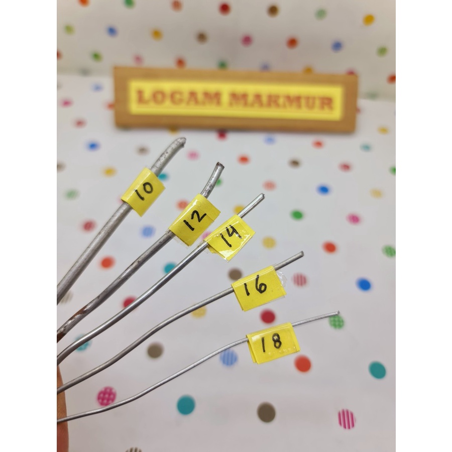 Jual KAWAT BESI KECIL & BESAR UNTUK TALI & PENGIKAT - PANJANG 1 METER ...