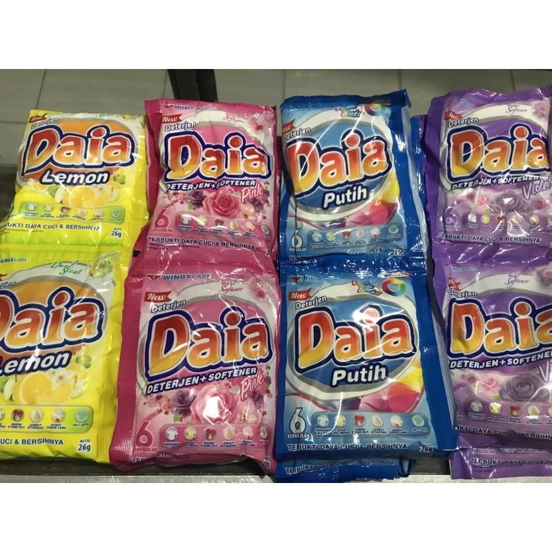 Jual 90 PCS DAIA DETERGENT BUBUK KEMASAN SACHET KURAN 23GRAM - JOPYNA ...